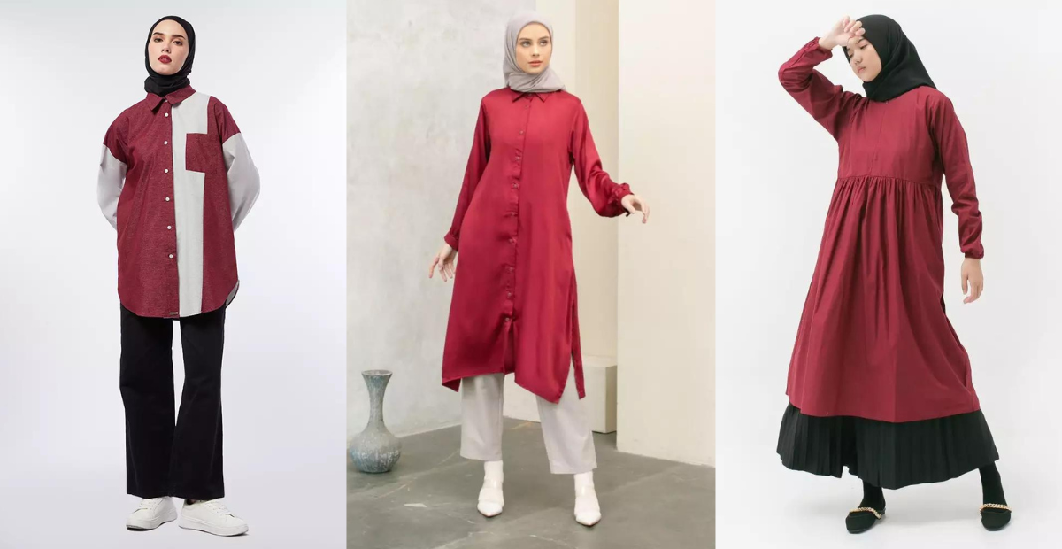Inspirasi Outfit Baju Merah Hijab untuk Tampilan Lebih Berani - ZALORA ...
